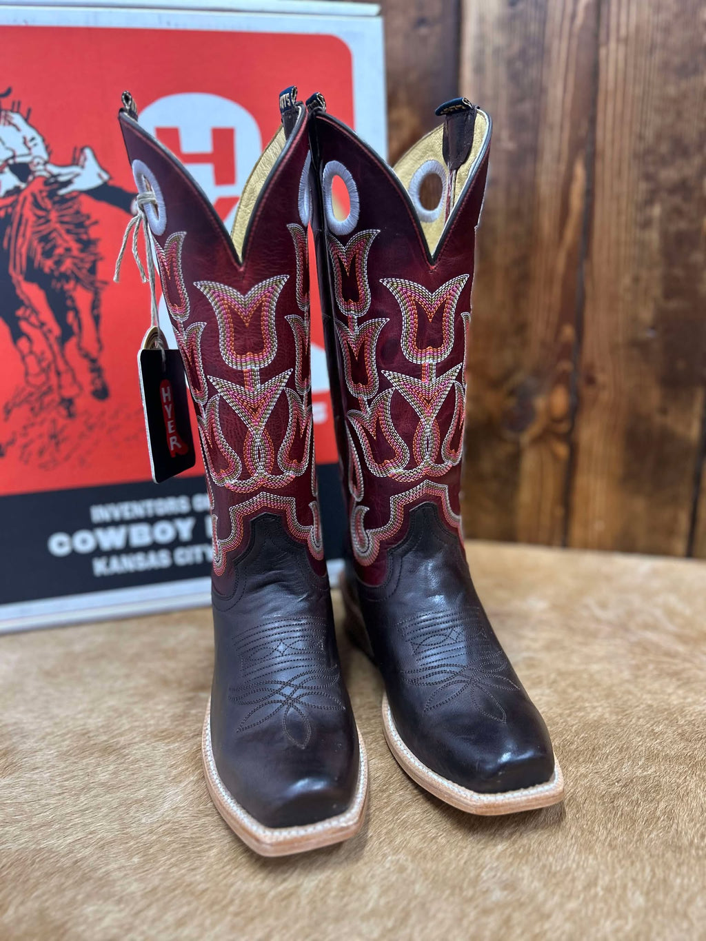 Women's Hyer Tipton Brown Goat Boot – Lucky J Boots & More